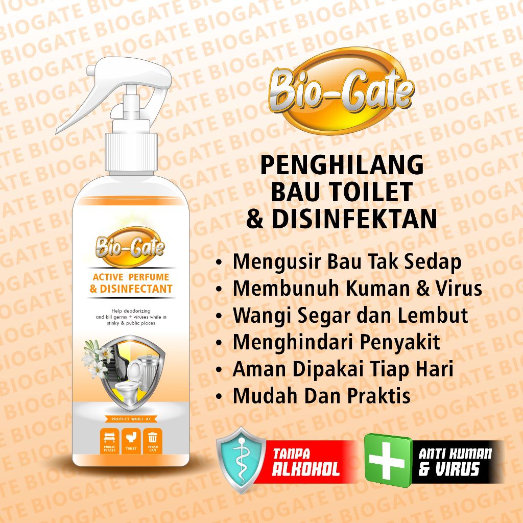 Jual Semprotan Disinfektan Penghilang Kuman & Wangi – Bio.Gate | Shopee ...