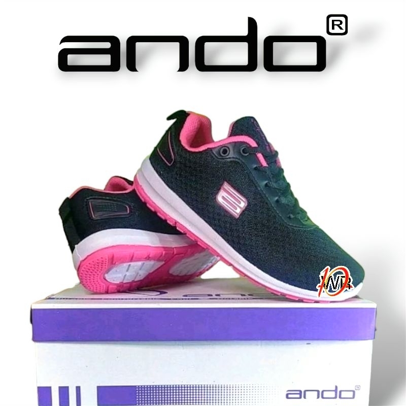 Jual SEPATU ANDO ZORA HITAM-PINK & HITAM PUTIH 33-40 ORIGINAL | Shopee ...