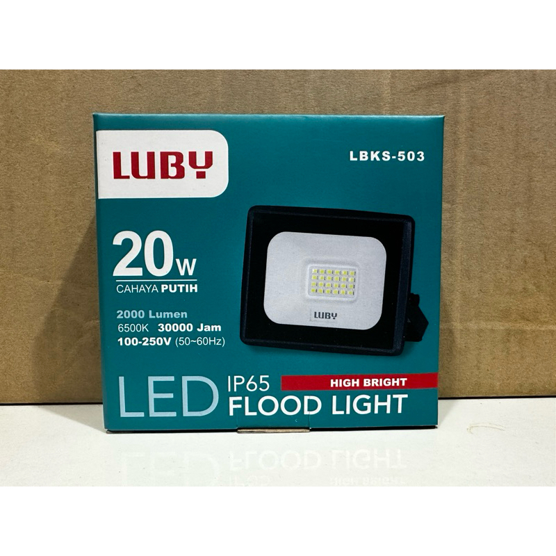 Jual Lampu sorot Luby LBKS-503 10W 20W 30W 50W Led Flood Light LBKS-503 | Shopee Indonesia