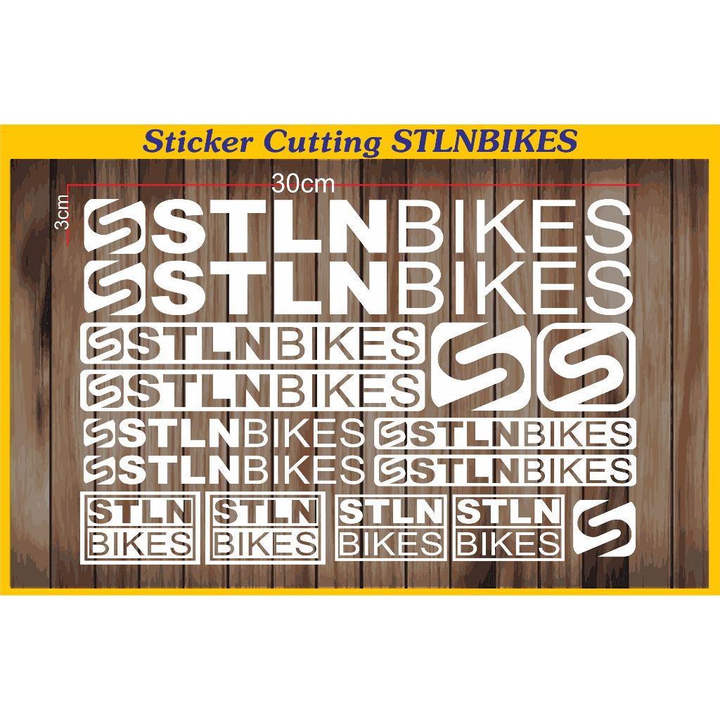 Jual sticker cutting fixie mtb Stolen Bikes Stickers Sheet Frame ...