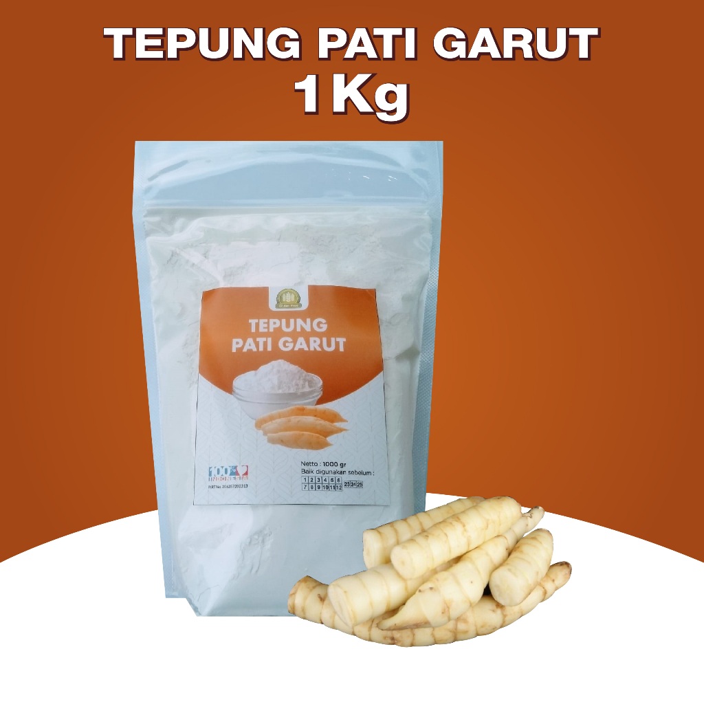 Jual Tepung Pati Umbi Garut Irut Obat Asam Lambung 1 Kg | Shopee Indonesia