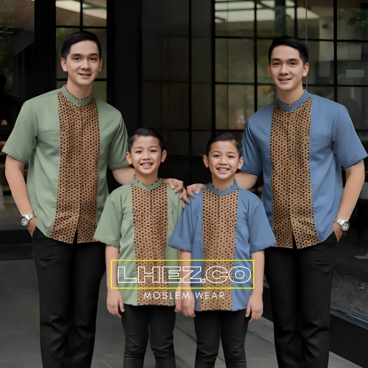 Jual BAJU KOKO COUPLE AYAH ANAK LAKI LAKI TERBARU WARNA SAGE UKURAN M L XL XXL | Shopee Indonesia