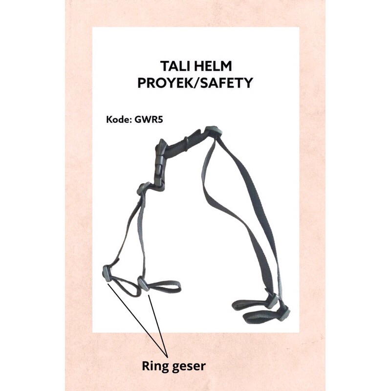 Jual TALI HELM PROYEK/TALI HELM SAFETY/TALI DAGU (ujung tali dilengkapi ...