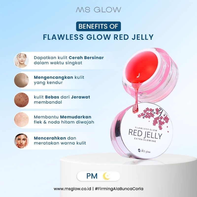 Jual FLAWLESS GLOW RED JELLY ( Ms Glow ) | Shopee Indonesia
