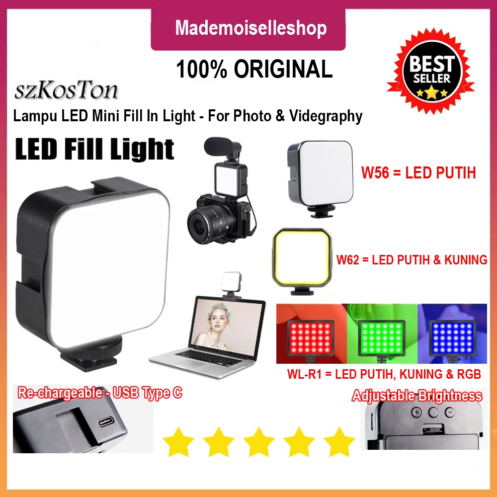 Jual SKZ Video & Photo LED Light Rechargeable for DSLR - Mirrorless ...
