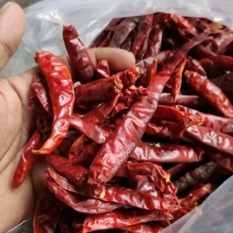 Jual CABE KERING GRADE A 250GR CABAI KERITING MERAH KRITING PEDAS TEJA ...