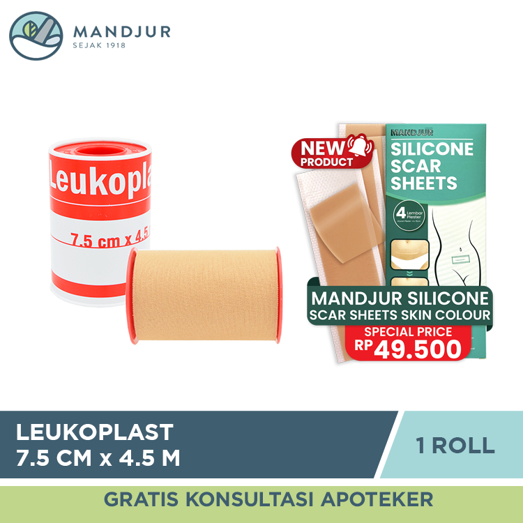 Jual Leukoplast Plaster Roll 7.5 CM x 4.5 M - Plaster Kain Penutup Luka ...