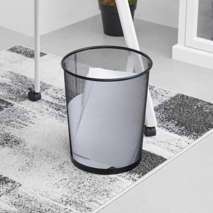 Jual Tempat Sampah Jaring Besi Bulat Trash Bin Mesh Keranjang Tong ...