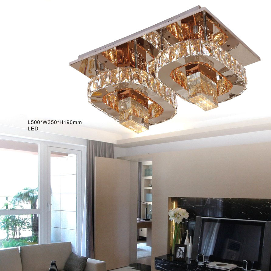 Jual Lampu Hias Tempel Plafon Led Premium Crystal original minimalis ...
