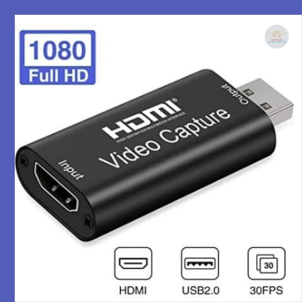 Jual USB HDMI Video Capture Support Resolution 4K Support Windows Android dan MacOS | Shopee ...