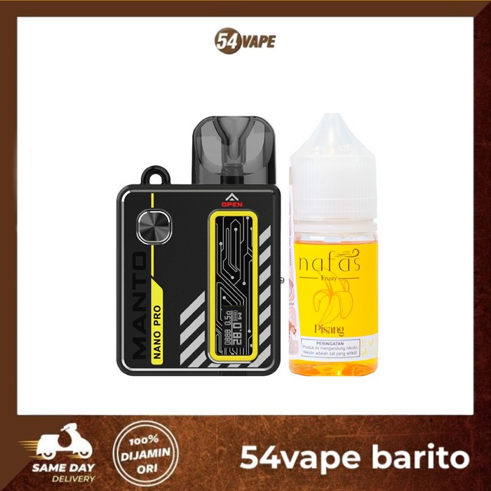 Jual Rincoe Manto Nano Pro Pod 1000mAH 2ml + Liquid Nafas Pods Friendly ...