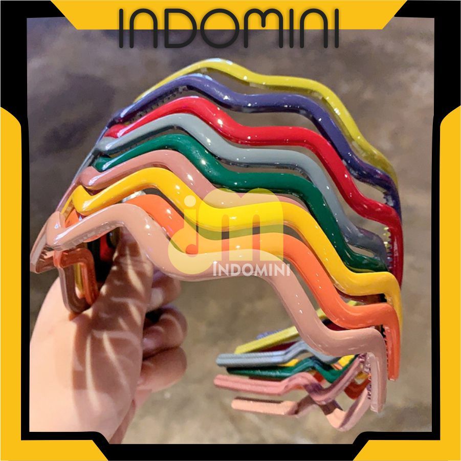 Jual INDOMINI Bando Gelombang Bando Korea Bando Motif Zigzag Besar ...