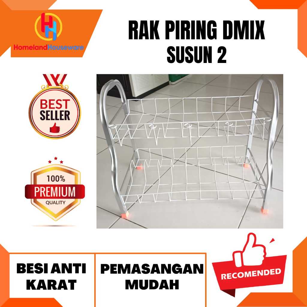 Jual RAK PIRING DMIX SUSUN 2/RAK PIRING KECIL/RAK PIRING KECIL BESI ...