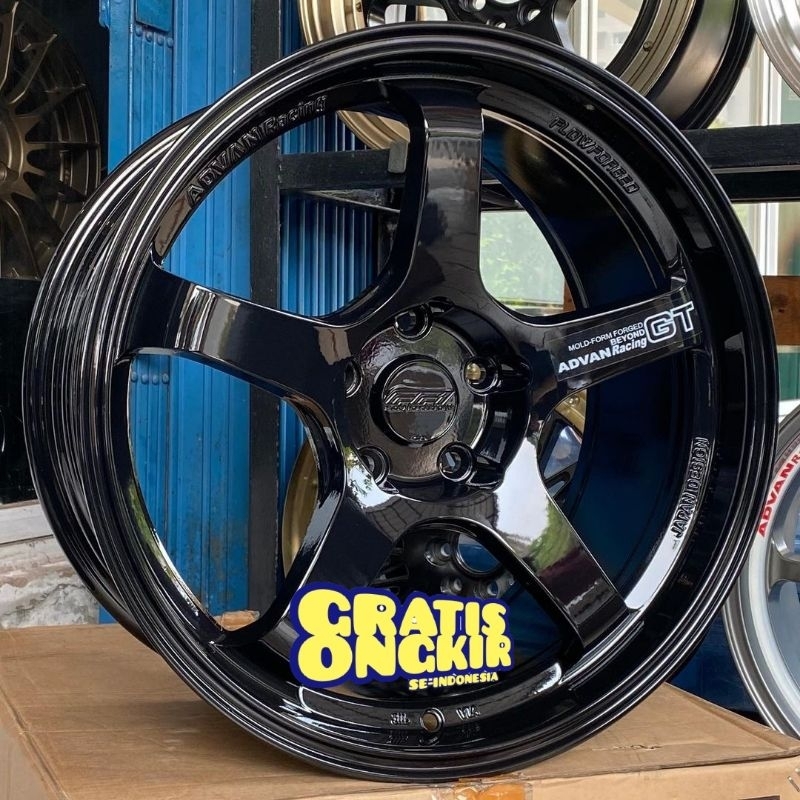 Jual velg racing mobil 18 lebar 9 PCD 5X114 ADVAN GT FLOW FORMING velg ...
