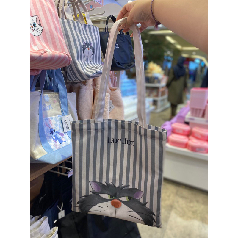 Jual MINISO x Disney - Tote Bag DISNEY CAT Collection MARIE / LUCIFER ...