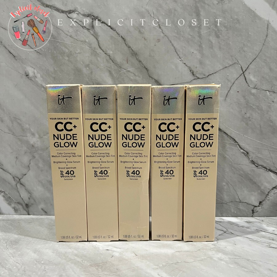 Jual IT CC NUDE GLOW Lightweight Foundation Glow With SPF 40 | Shopee ...