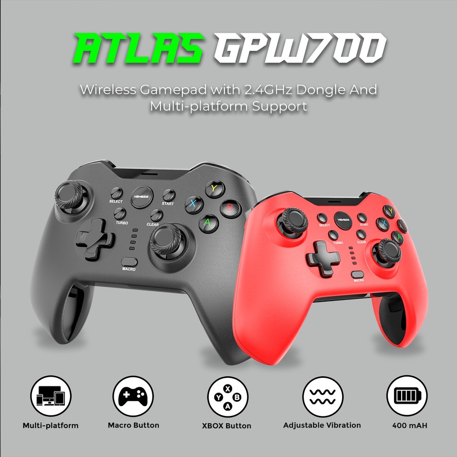 Jual NYK Nemesis Gamepad Wireless 2.4Ghz With Macro ATLAS GPW700 ...