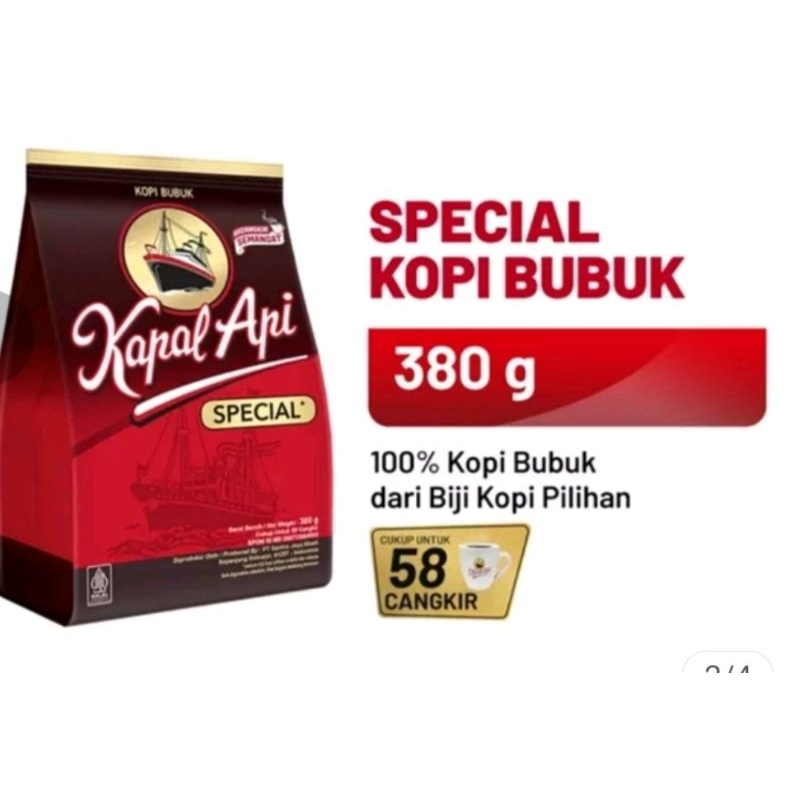 Jual Kopi Kapal Api SpeciaL 380 Gram | Shopee Indonesia