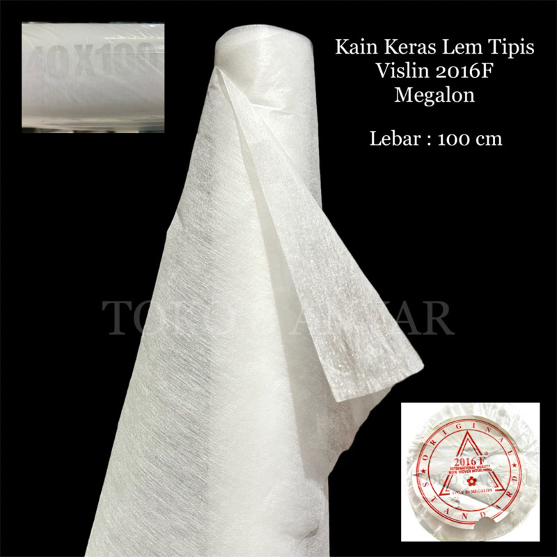 Jual Vislin/ Kain Keras Kapas Tipis Lem 2016F Megalon | Per 1 Meter ...