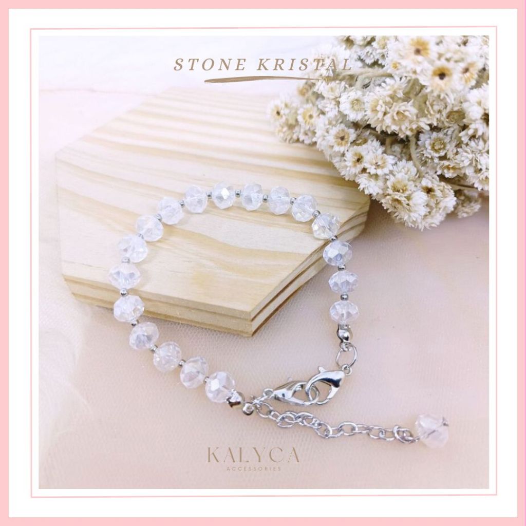 Jual Gelang Manik Kristal Daisy Ala Style Remaja Korea Gelang Kristal ...