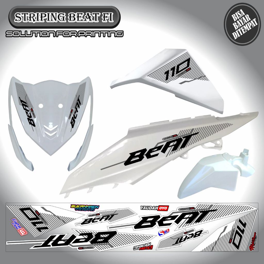 Jual STRIPING VARIASI STICKER HONDA BEAT FI SIMPLE | Shopee Indonesia