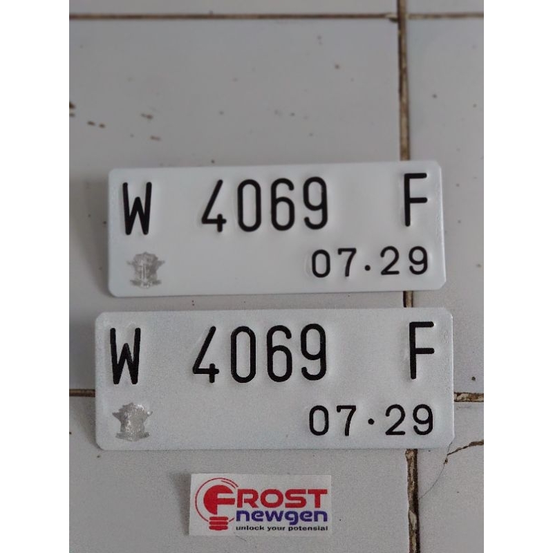 Jual custom papan angka baut tanam sepasang variasi lengkap(Hitam ...