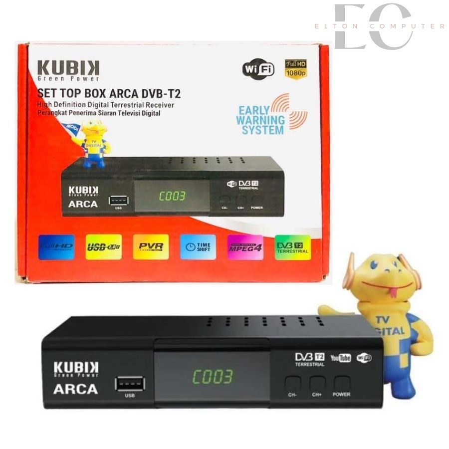 Jual Set Top Box TV Digital Kubik Arca DVB T2 / STB Siaran TV Digital Kubik Arca DVB T2 / Set ...