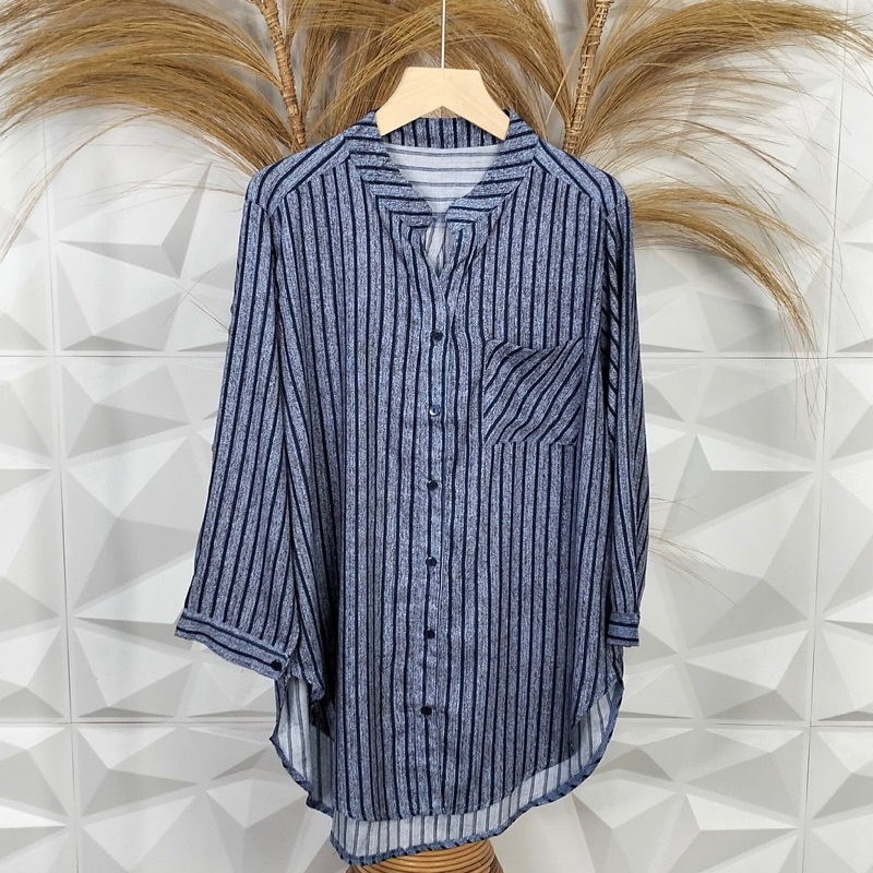 Jual Atasan Wanita Salur Bahan Rayon Premium/Blouse wanita Terbaru ...