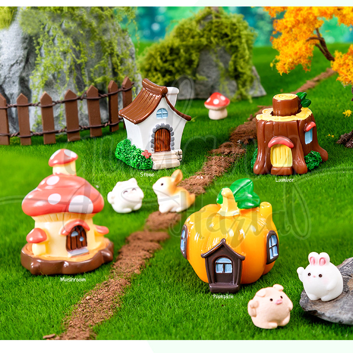 Jual Pajangan Rumah Hutan Lucu Hiasan Dekorasi Topper Kue Miniatur GH ...