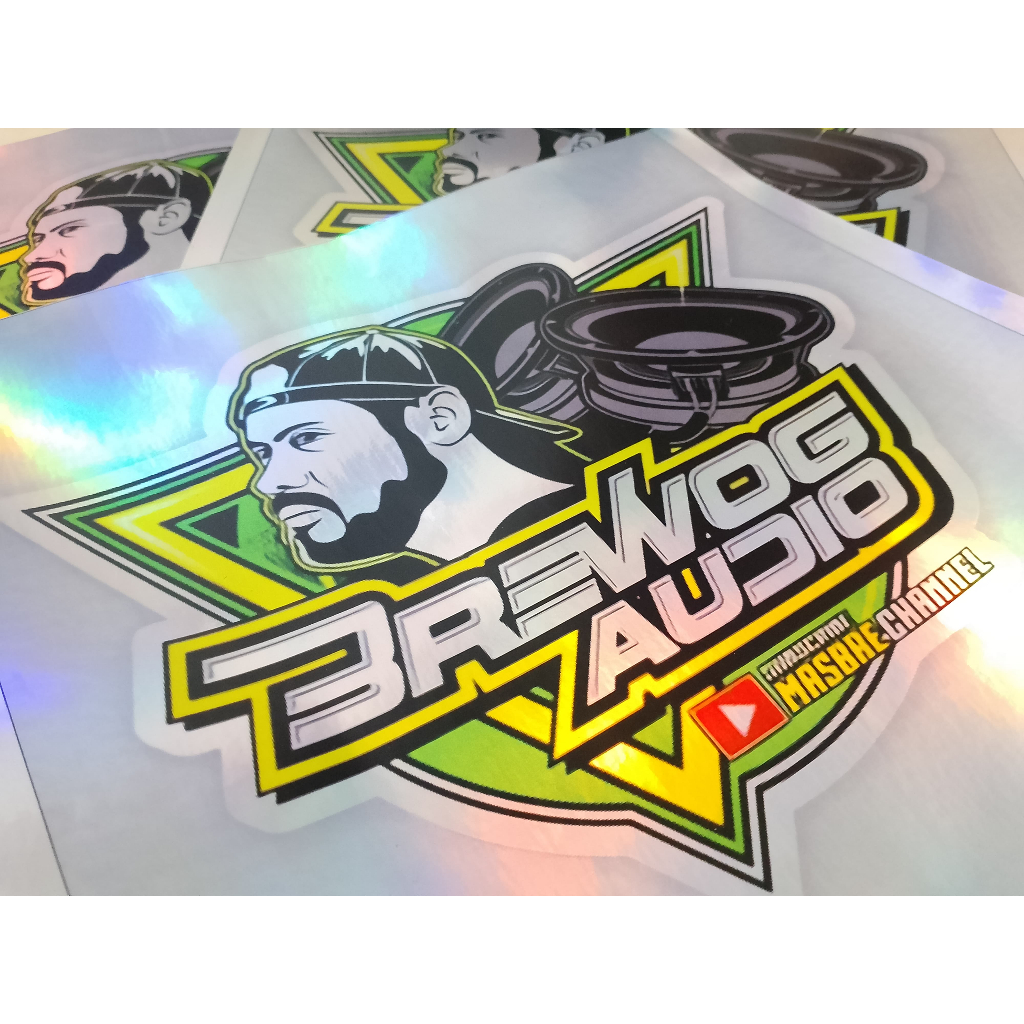 Jual STICKER BREWOG AUDIO MODEL TERBARU BERBAGAI VARIAN UKURAN | Shopee Indonesia