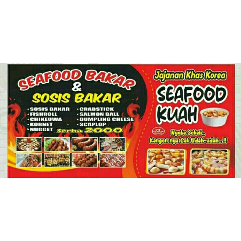 Jual SPANDUK BANNER SEAFOOD KUAH, PENTOL | Shopee Indonesia