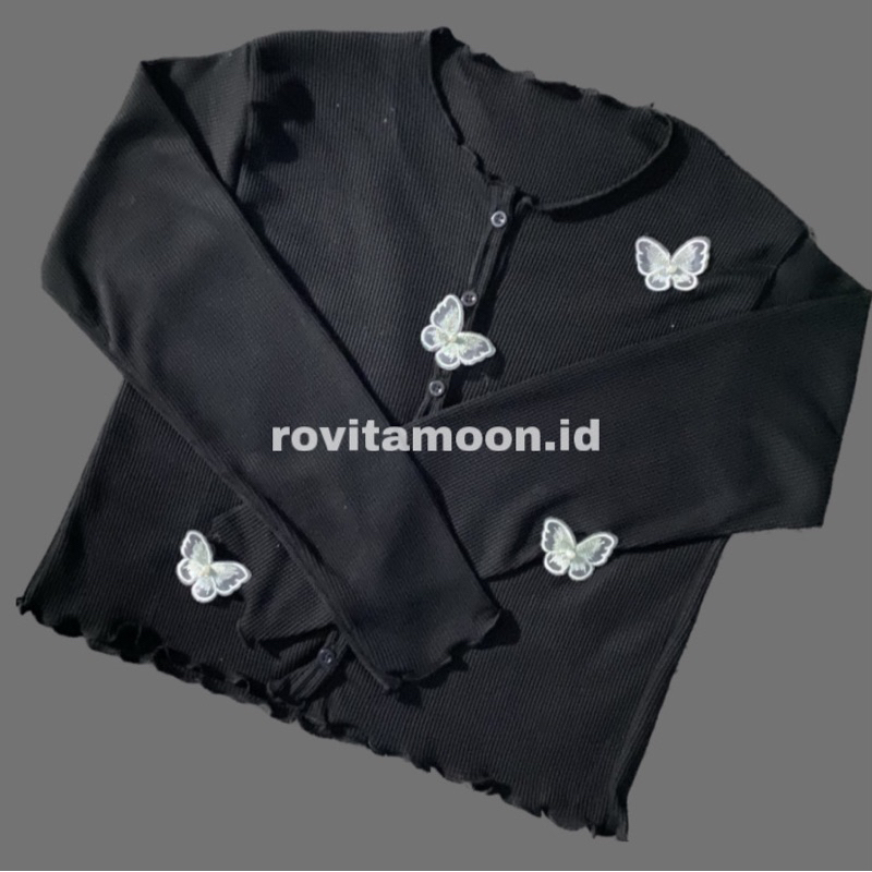 Jual FREE JEPITAN | Cardigan Kancing | Cardigan Butterfly | Cardigan ...