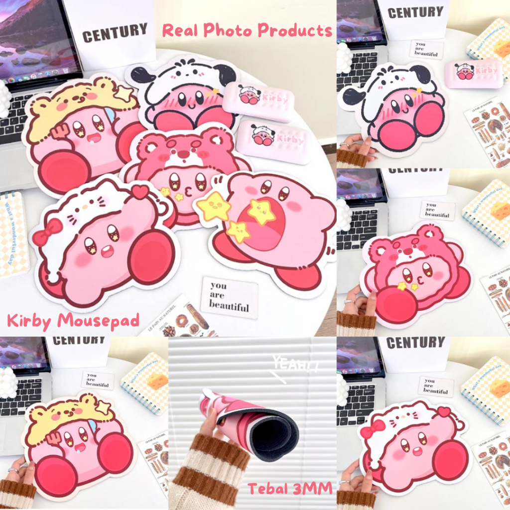 Jual Kirby Mousepad Alas Tatakan Laptop Mouse Pad Kirby Lucu Anti Slip ...