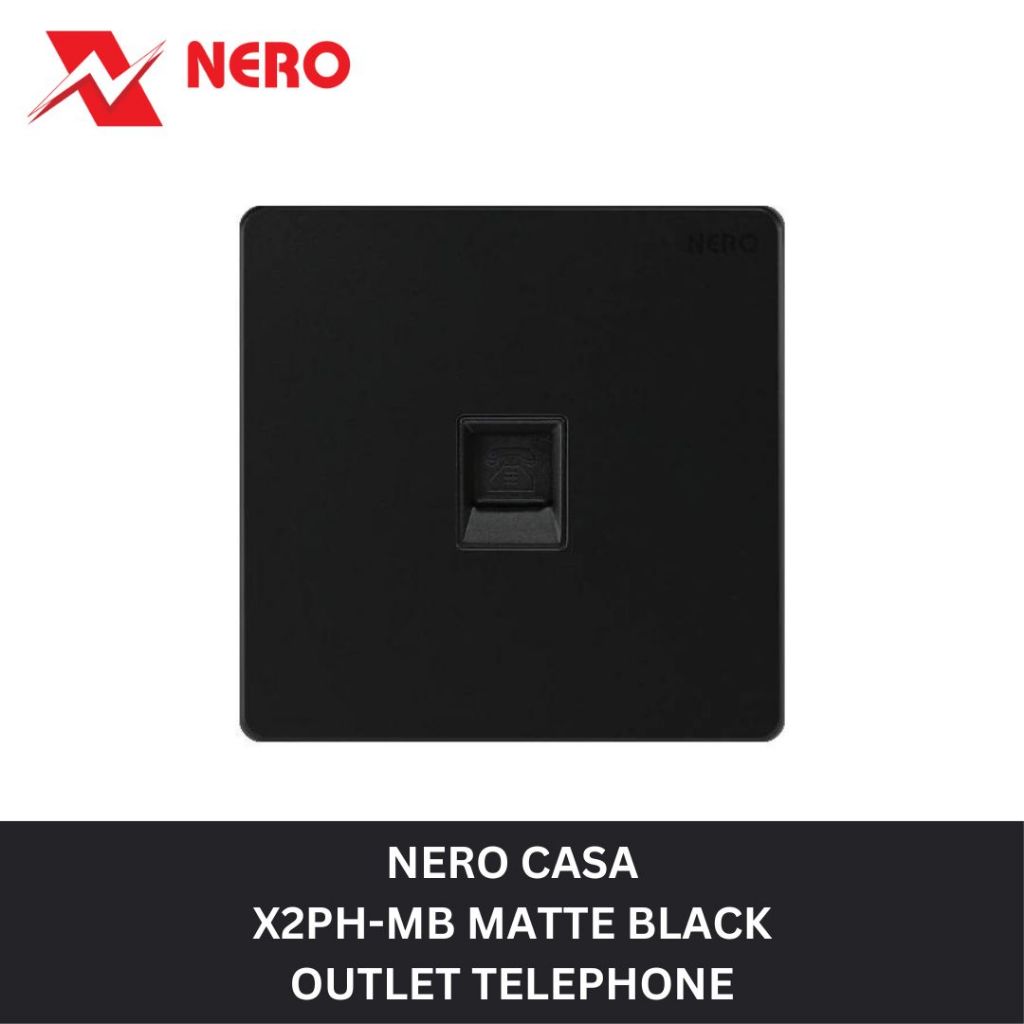 Jual NERO CASA X2 HITAM MATTE BLACK SAKLAR STOP KONTAK | Shopee Indonesia
