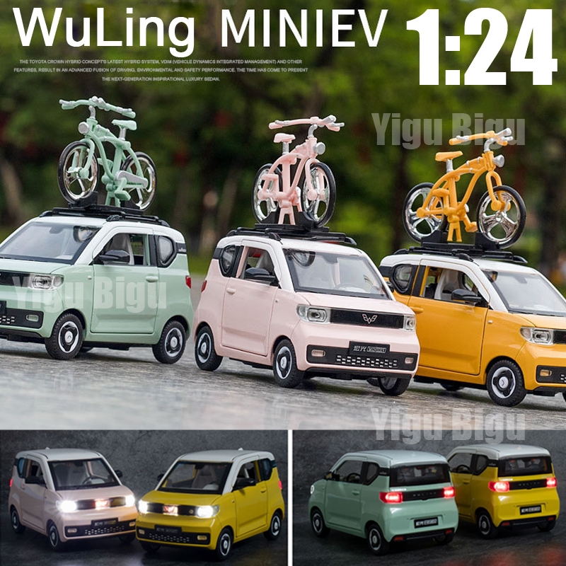 Jual Wuling MINI EV 1:24 Diecast Metal Car Pullback Toy Car Mobil ...