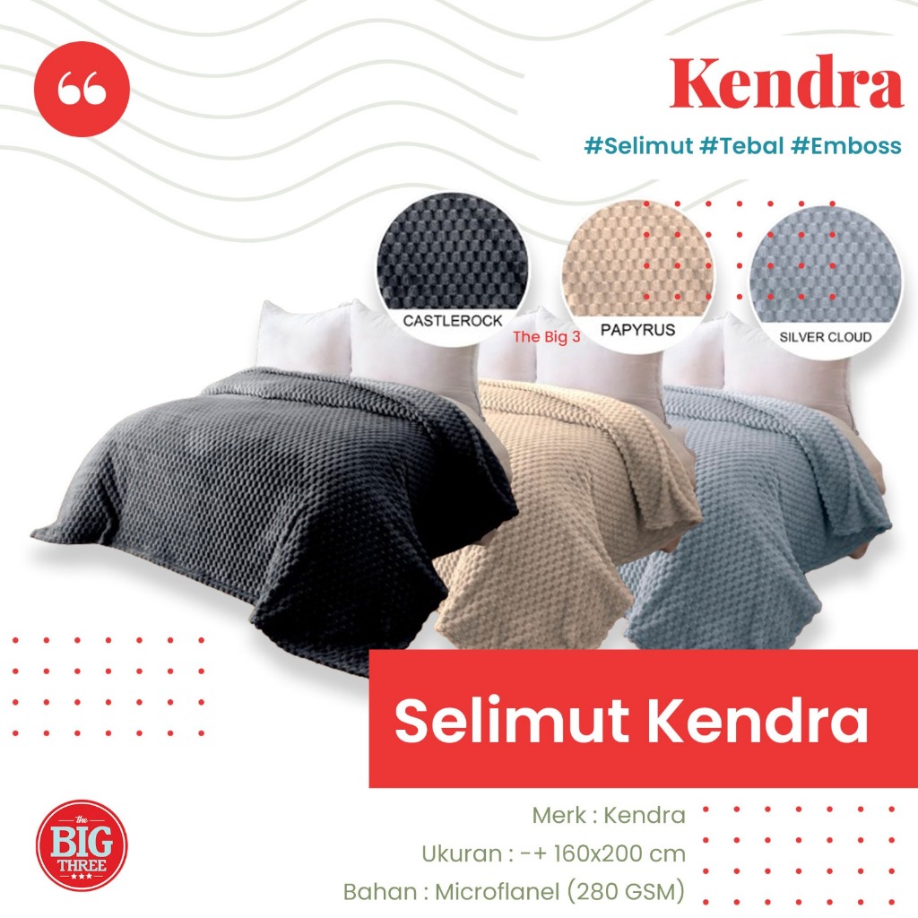 Jual Kendra Selimut Flanel Velvet Blanket 160x200 cm Warna Apricot Red ...