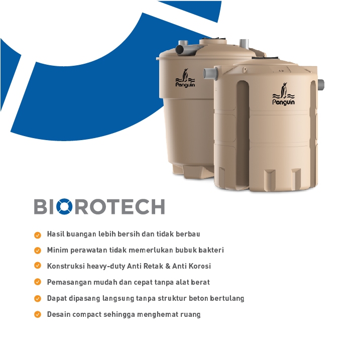 Jual Tangki Septic Penguin Kapasitas 1000 liter ( BIO 100 ) Biorotech ...