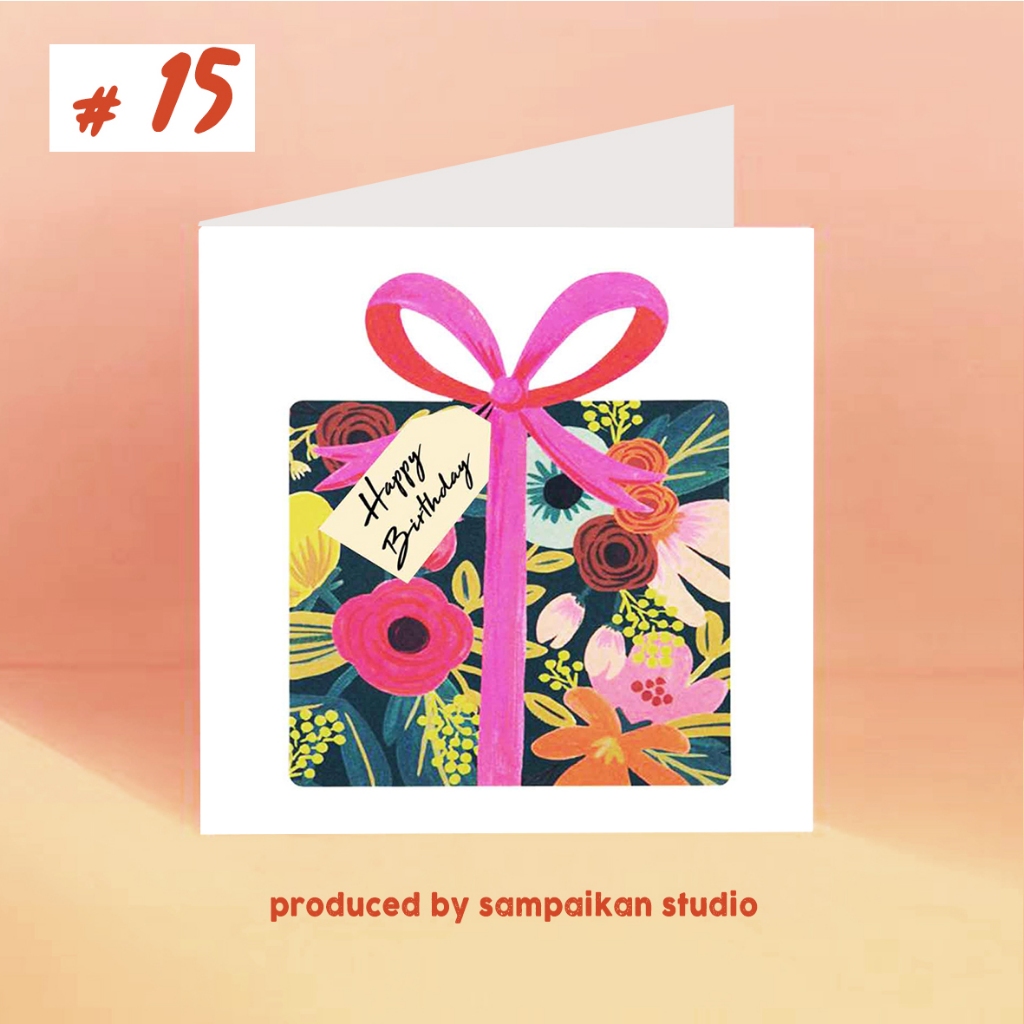 Jual Kartu Ucapan Ulang Tahun (HBD 02) / Birthday Card / Greeting Card Happy Birthday / Kartu ...