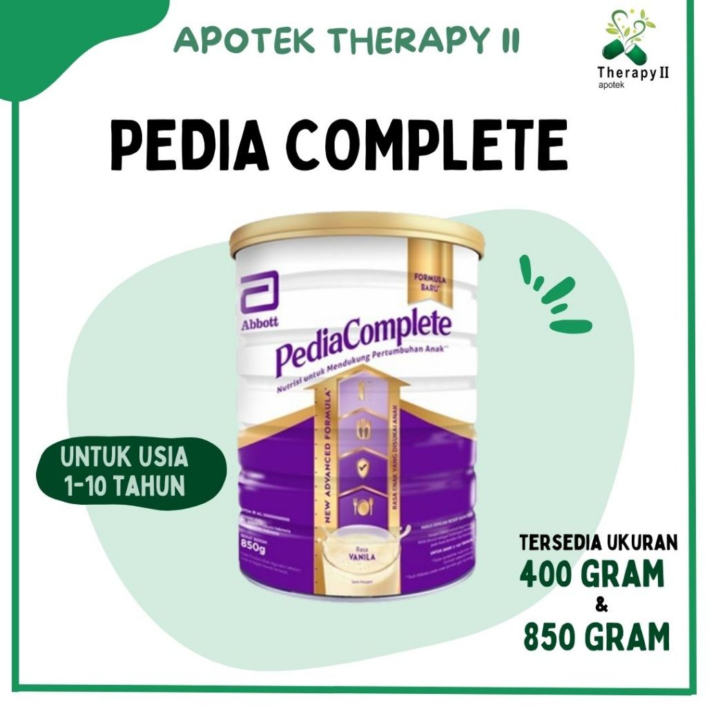 Jual PEDIASURE COMPLETE | RASA VANILA | 400 GRAM DAN 850 GRAM | Shopee Indonesia