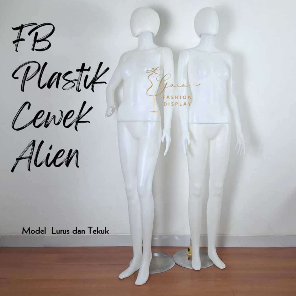Jual Manekin Full Body Cewek Bahan Plastik Kepala Bisa Di Geser Kanan Kiri Patung Baju Gamis