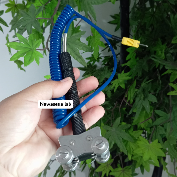 Jual Roller Surface Temperature Probe Type K Stainless Steel Wheel ...