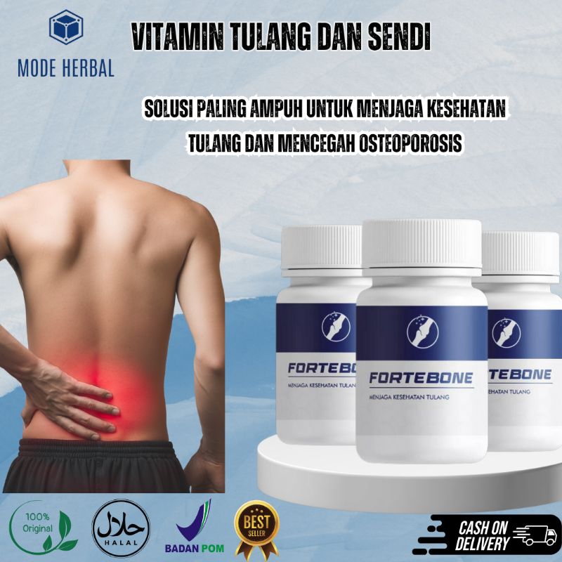 Jual FORTEBONE Obat Pengapuran Tulang - Syaraf Kejepit - Rematik ...