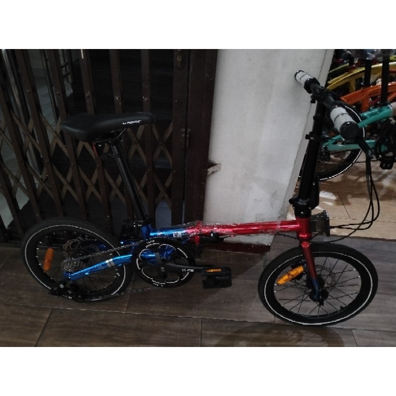 Jual Sepeda Lipat Element Troy X10 Blue Red Chrome | Shopee Indonesia