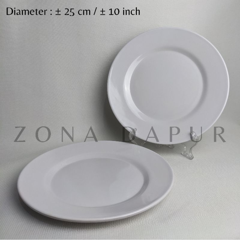 Jual (6 pcs) - Piring Melamine Bulat Ceper 10 inch / 25 cm, Piring Saji ...