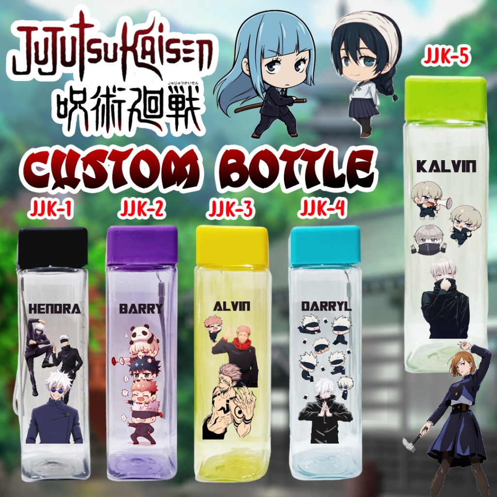 Jual Botol Minum Custom My Bottle Tumbler Gambar Jujutsu Kaisen Bebas Ubah Nama Kapasitas 500ml ...