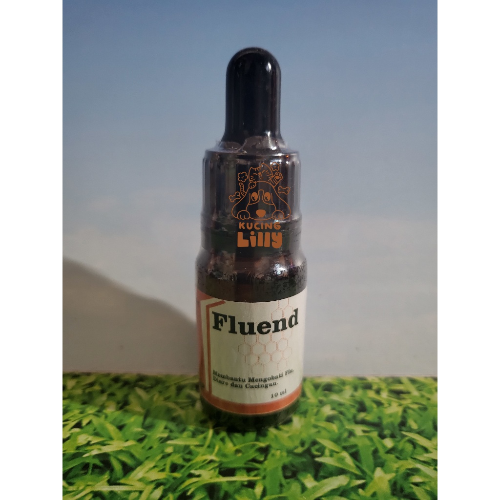 Jual Fluend 10 ml Obat Pilek Flu Kucing Obat Ingusan Kucing Cair Fluend ...