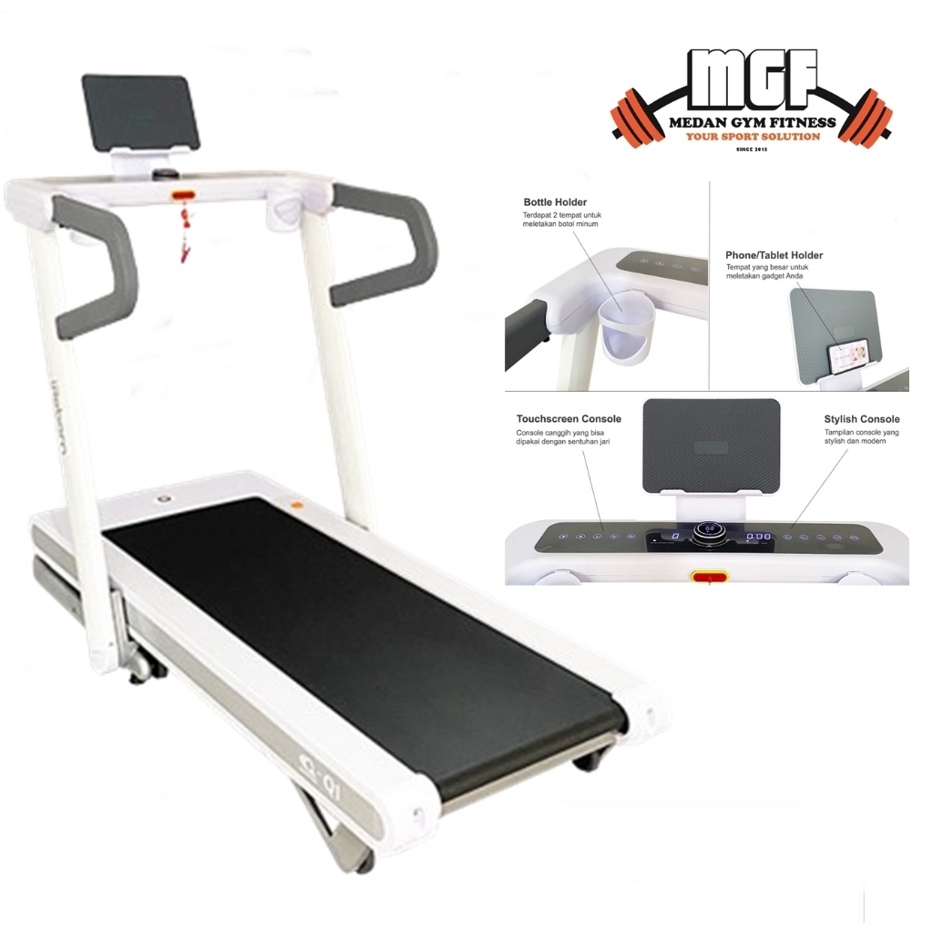 Jual iReborn Alat Fitness Treadmill Elektrik QUANTUM Q1 SMART | Shopee ...