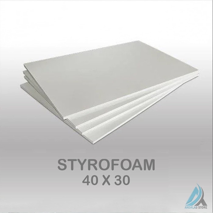 Jual 40x30x1cm Papan Styrofoam Gabus Lembaran / Styrofoam 40x30 ...
