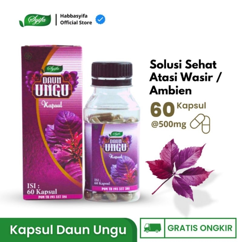 Jual Ekstrak Daun ungu l Isi 60 Kapsul Obat Herbal | Shopee Indonesia