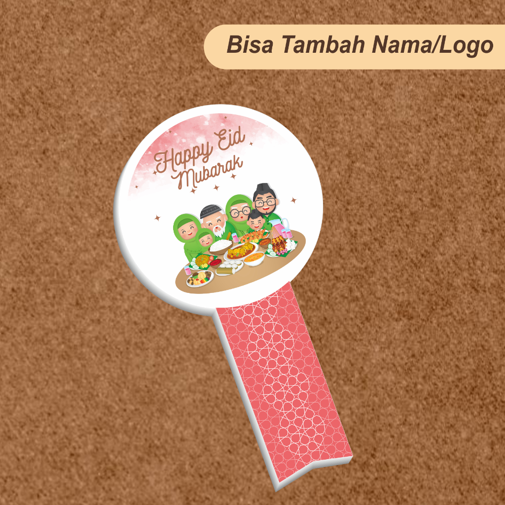 Jual stiker toples kue kering tema lebaran (isi 30 stiker) design 2 ...